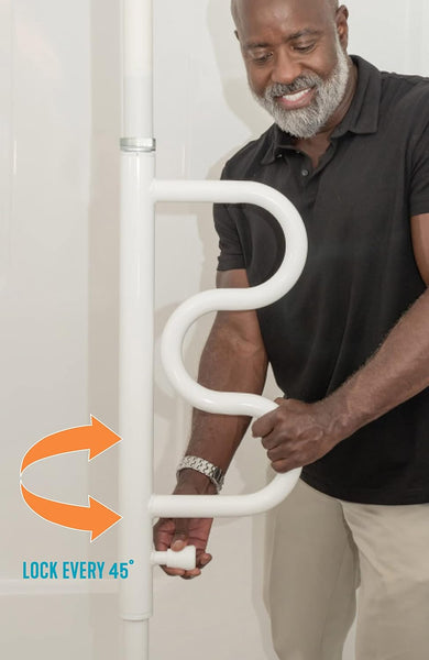 Stander Security Pole & Curve Grab Bar – Cash Converters