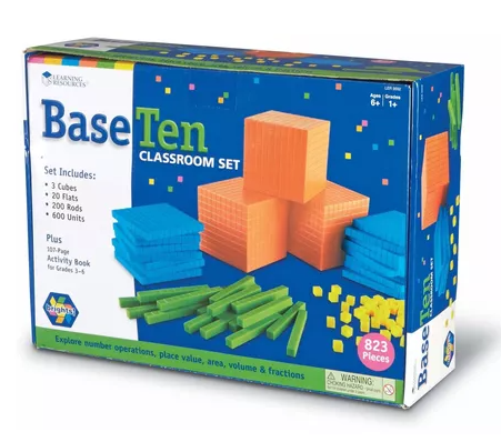 Learning Resources LER3552 Brights! Base Ten Classroom Set,Multi-color – Cash Converters