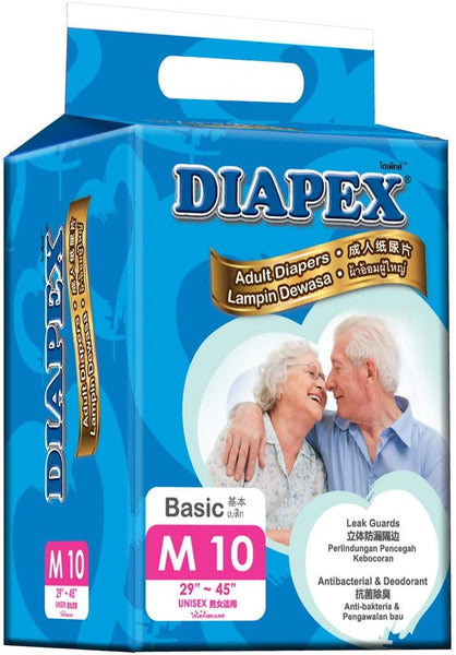 Diapex Basic Adult Diaper M 10 Count – Cash Converters