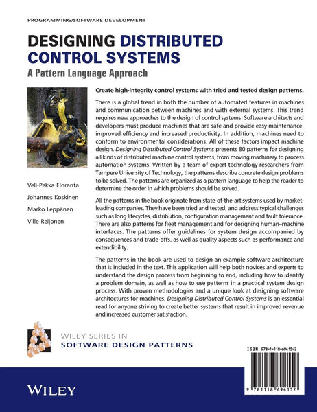 Designing Distributed Control Systems A Pattern Language Approach ...