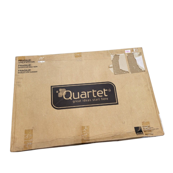 Quartet Bulletin Board, Fabric, 3-Panel Display, 6' x 3', Double-sided ...