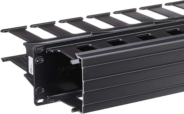 Leviton 492RU HFR Horizontal Cable Management 2RU 3 inch by 3 inch Fro ...